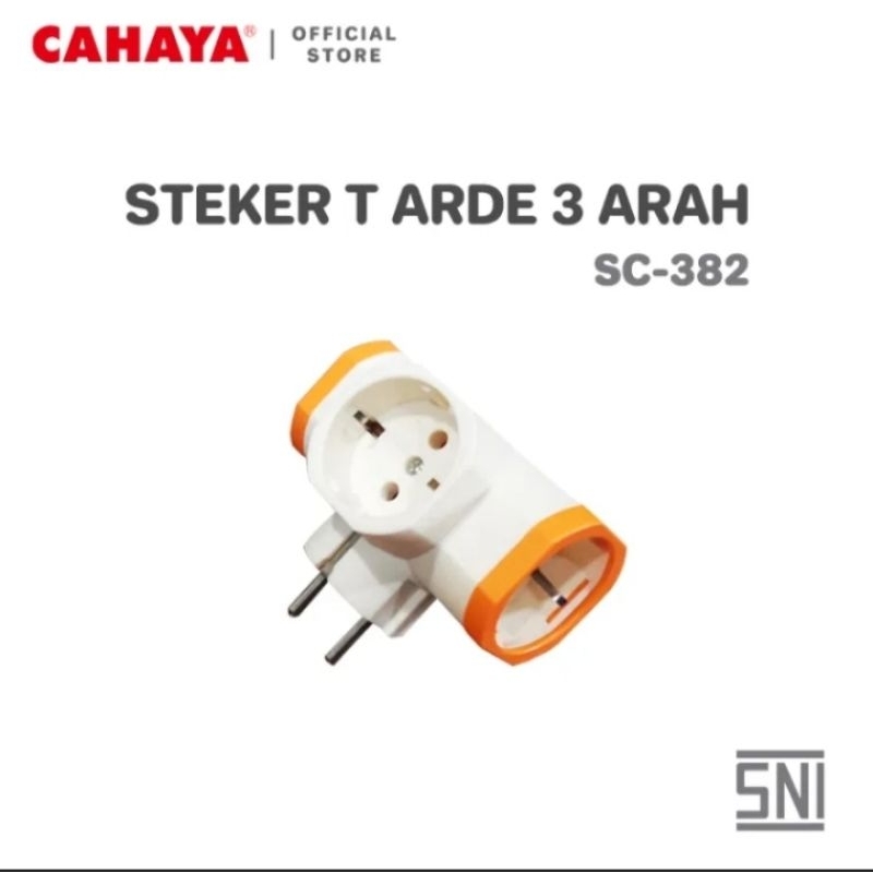Jual Steker T ARDE Colokan 3 Lubang kombinasi | Shopee Indonesia