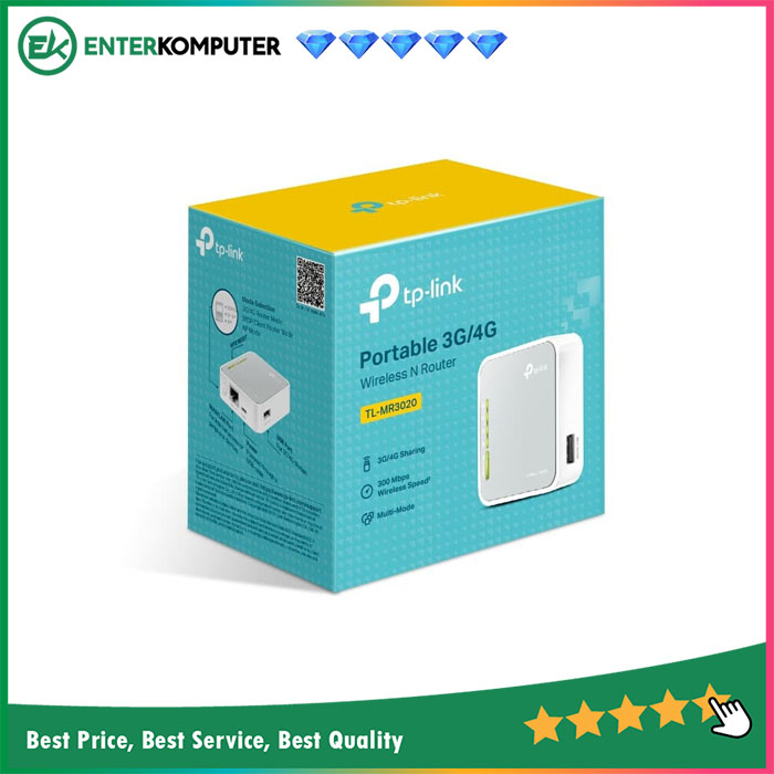 Jual TP - Link 3G/4G Wireless N Router - TL-MR3020 (USB Port For GSM ...