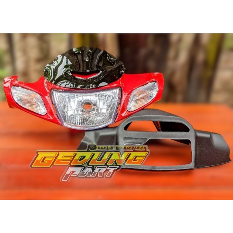 Jual Batok Depan Fizr F1zr Warna Merah Set Lampu Depan Yamaha Fiz r ...
