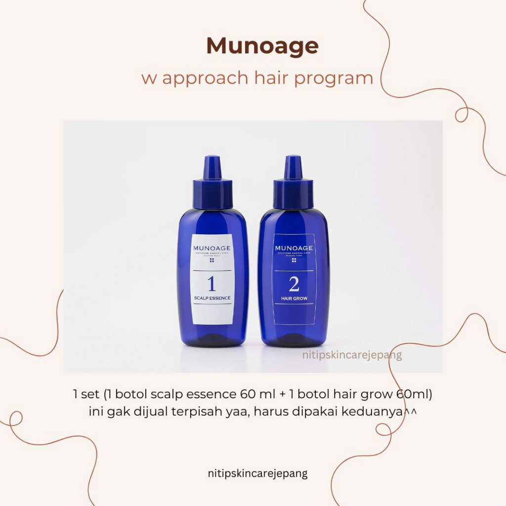 Jual PO jepang -- MUNOAGE W APPROACH HAIR program japan | Shopee Indonesia