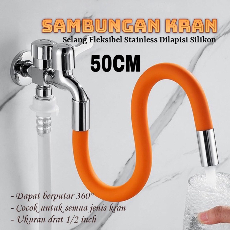 Jual Selang Pipa Serba Guna 30CM / 50CM Sambungan Keran Air Universal ...
