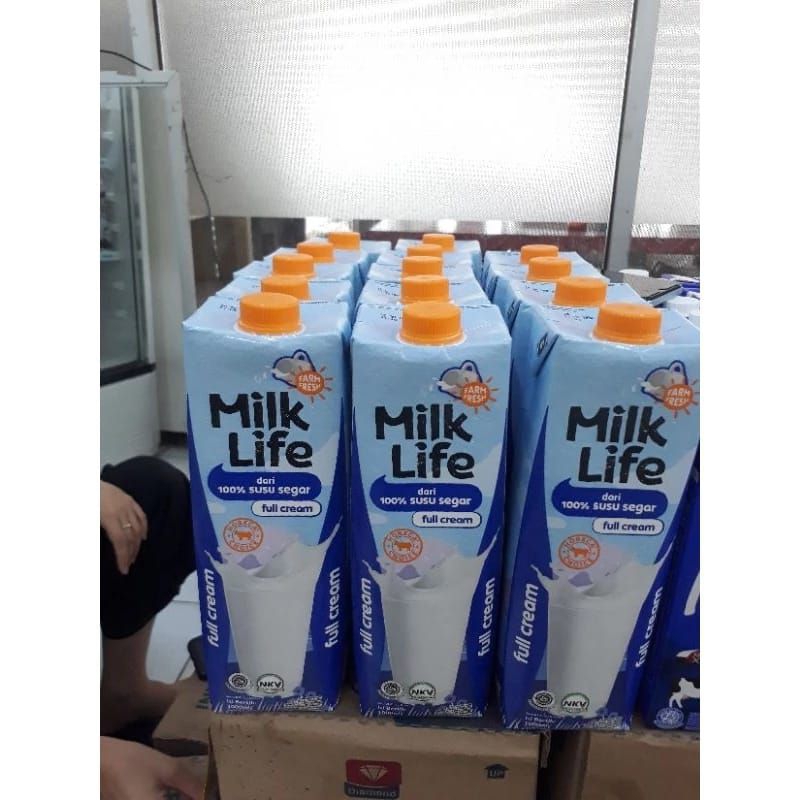 Jual MILK LIFE UHT FULL CREAM 1000ML | Shopee Indonesia