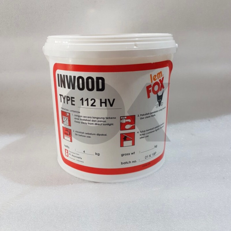 Jual Lem Fox Putih INWOOD 4kg (harga per 1 ember) | Shopee Indonesia