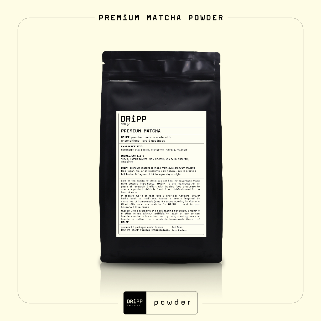 Jual DRiPP Powder Premium Matcha - Perasa Minuman Berbentuk Bubuk Untuk ...