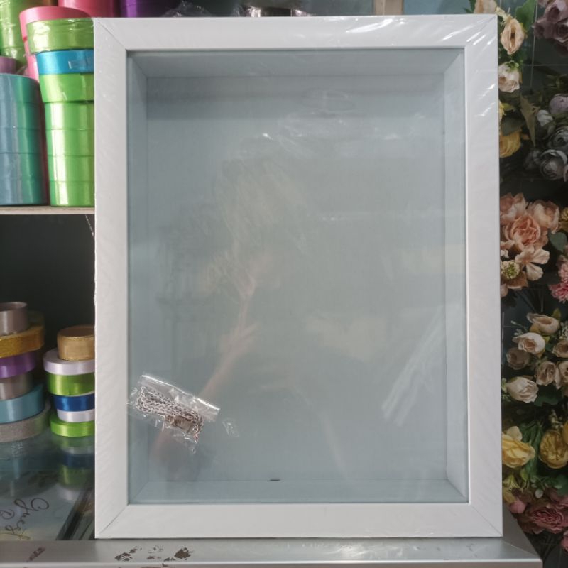 Jual Bingkai Mahar 30*40 list putih polos | Shopee Indonesia