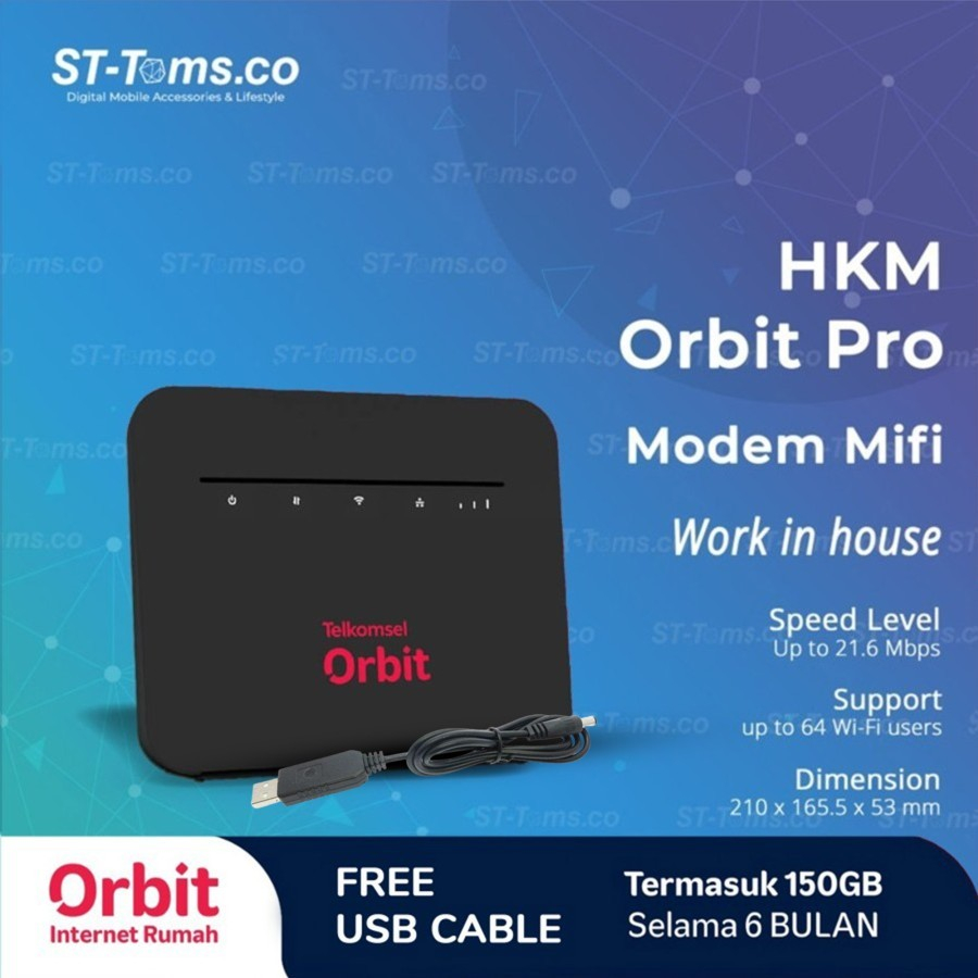 Jual HKM 281 / HKM281 Orbit Pro Modem Telkomsel WiFi 4G High Speed ...