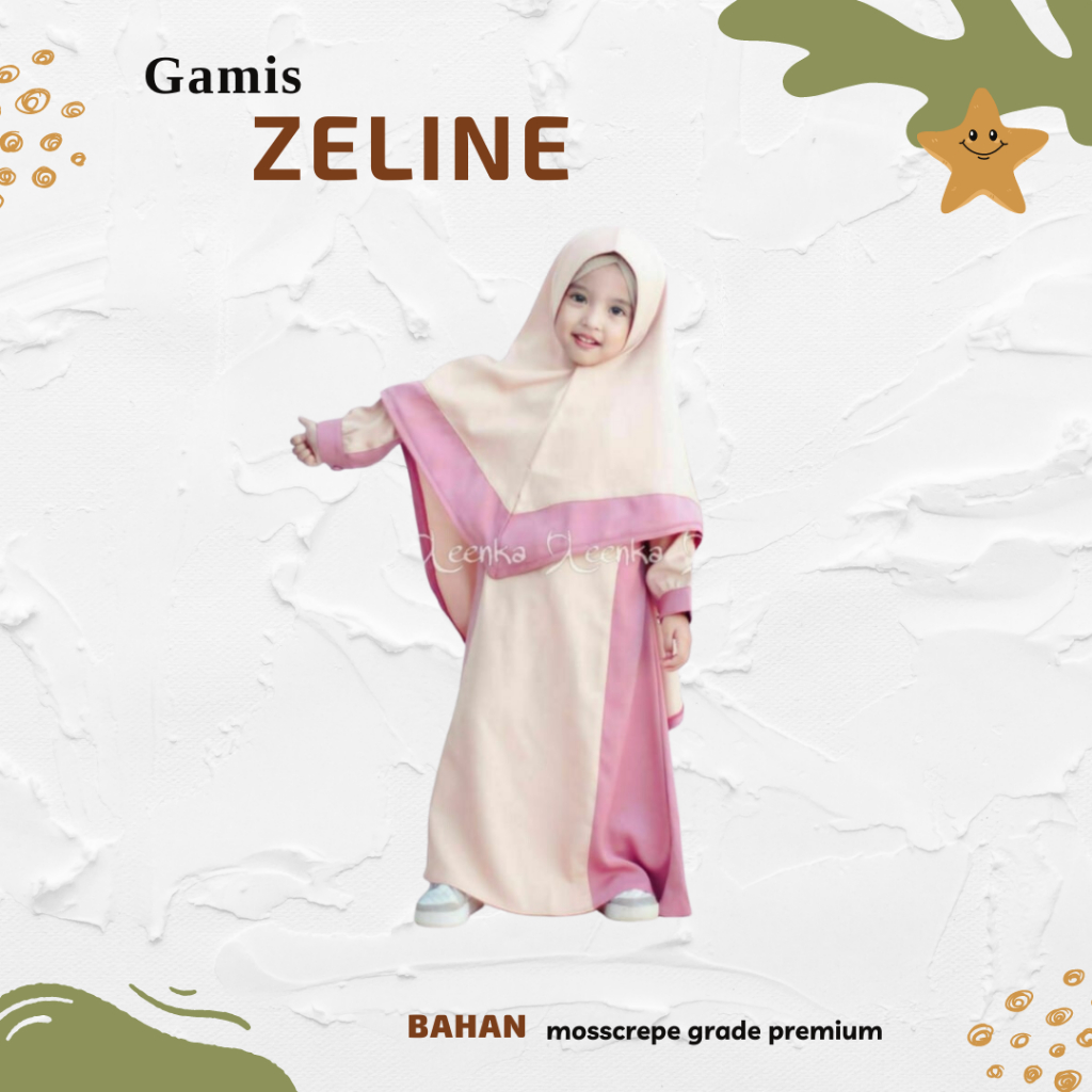 Jual Gamis set anak Zeline series By Leenka | Shopee Indonesia