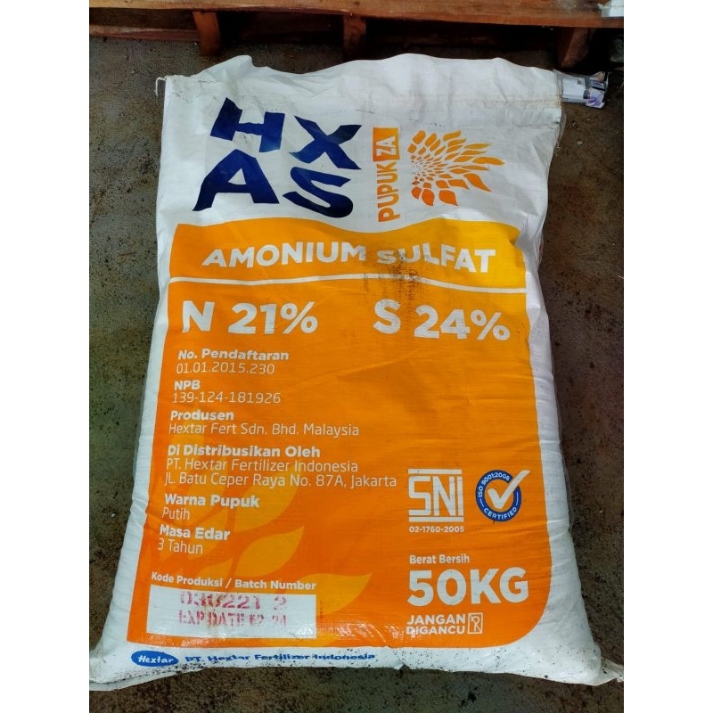 Jual pupuk ZA Hextar HX AS Premium 50kg | Shopee Indonesia