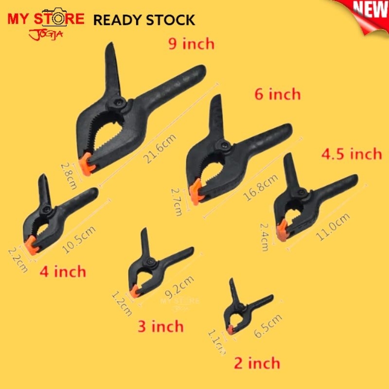 Jual Spring clamp 2 3 4 6 dan 9 inch inchi alat penjepit kayu klem ...