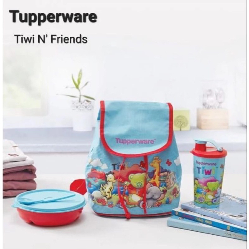 Jual TUPPERWARE ORI SALE CUCI GUDANG - TIWI N FRIENDS KIDS LUNCH BOX ...