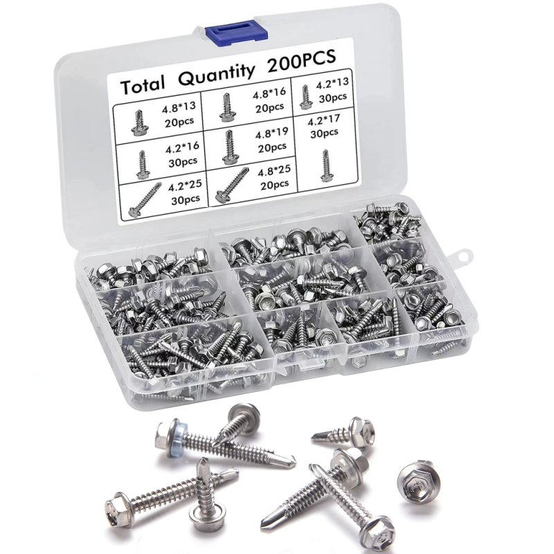 Jual 800pcs Sekrup Kayu Kepala Rata / Self Tapping Screw / Skrup Triplek Gypsum Paketan Free Box ...