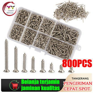 Jual 800pcs Sekrup Kayu Kepala Rata / Self Tapping Screw / Skrup ...