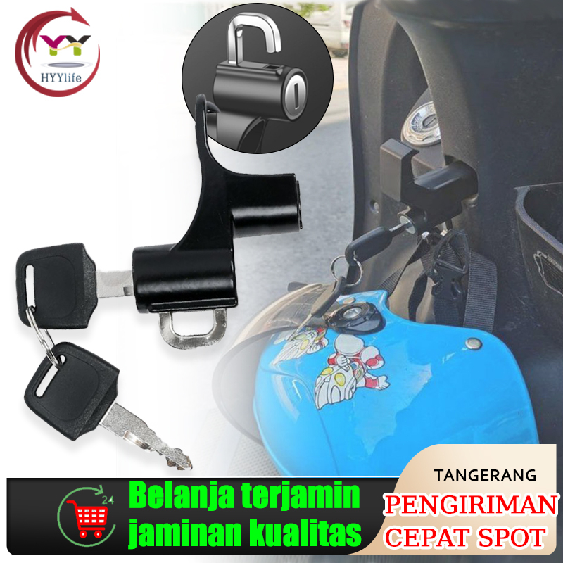 Jual Kunci Pengaman Helm Motor Universal Anti Maling Ukuran 22-26mm ...