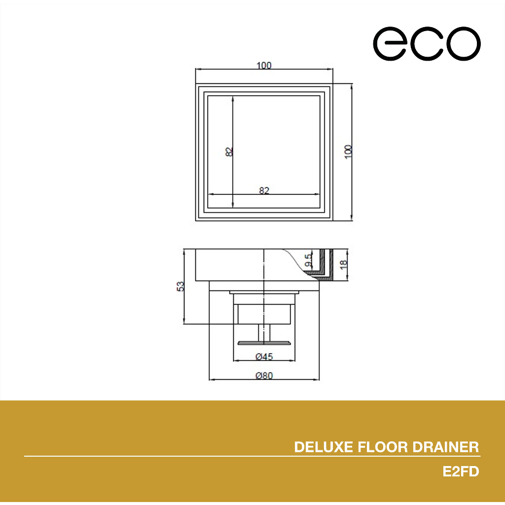 Jual Deluxe Floor Drainer ECO-E2FD | Shopee Indonesia