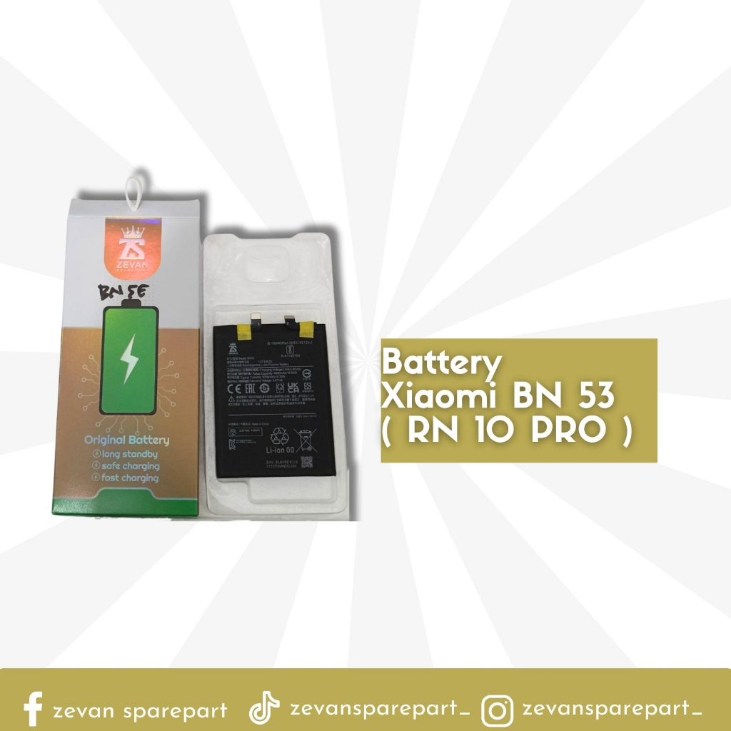Jual Baterai Xiaomi BN 53 ( Redmi Note 10 Pro ) | Shopee Indonesia