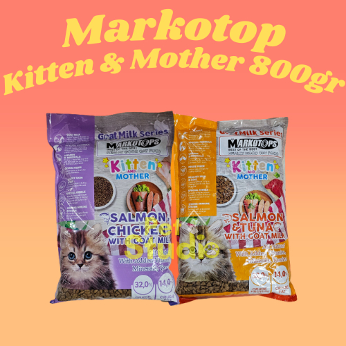 Jual Markotops Kitten & Mother With Goat Milk Kemasan 800GR Salmon ...