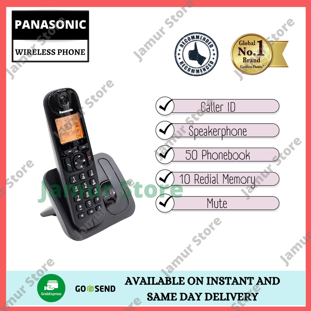 Jual Panasonic Wireless Phone KX-TGC210 Telpon Rumah Cordless Panasonic KX-TGC210Hitam | Shopee ...
