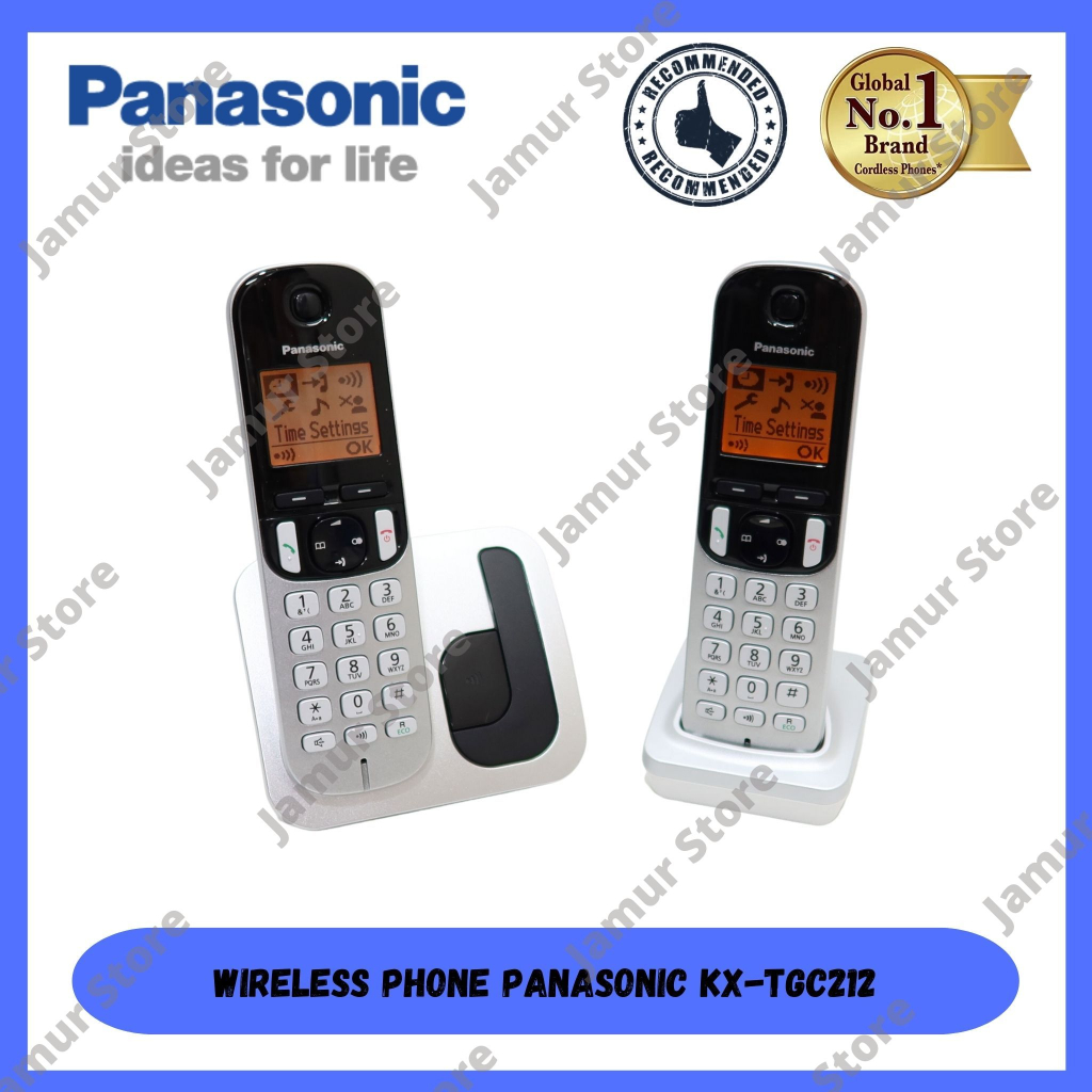 Jual Telepon Wireless Cordless Phone Panasonic KX-TGC212 (2 Handset) | Shopee Indonesia
