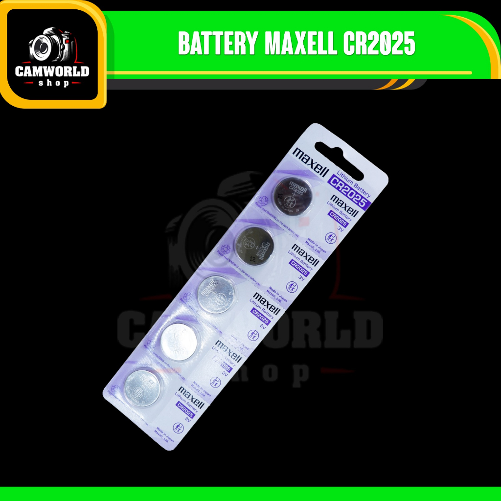 Jual Battery Maxell Cr2025 Lithium 3v Original Baterai Maxel Batere Cr ...
