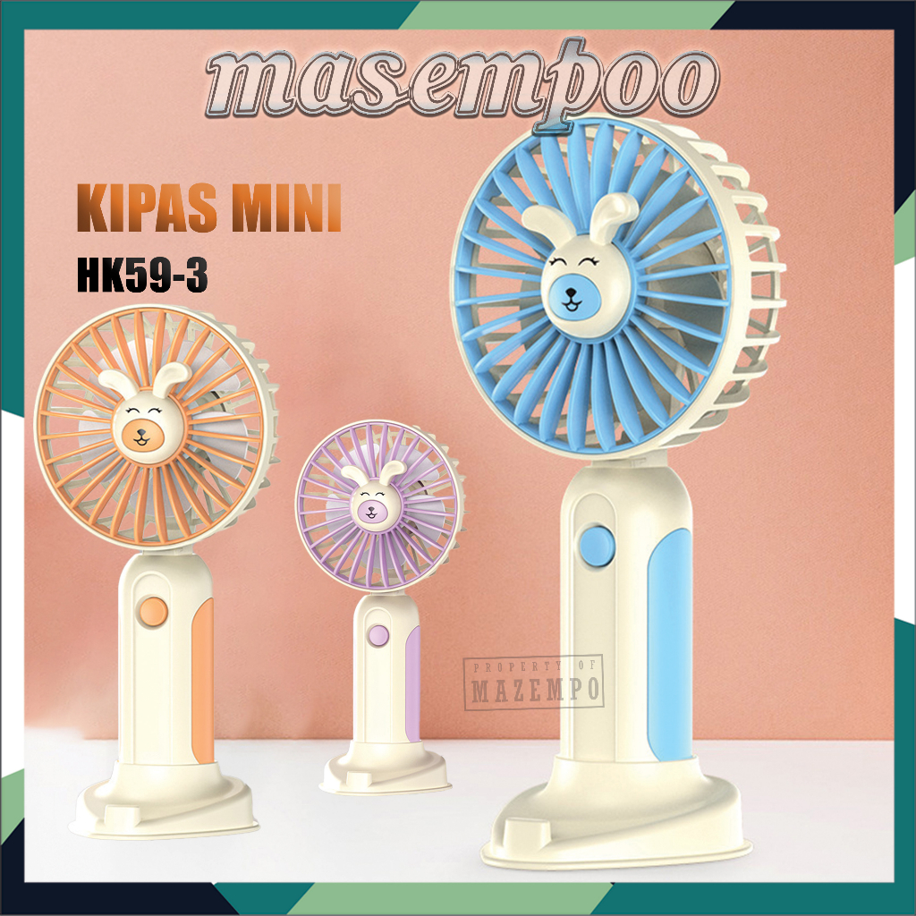 Jual Kipas Angin Mini Portable Karakter HK59-3 | Shopee Indonesia