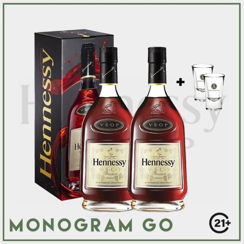 Jual Hennesy VSOP 700ml (2 Bottles + 2 Shoot Glass) | Shopee Indonesia