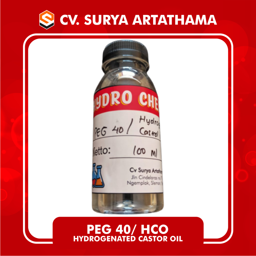 Jual PEG 40 / HCO / Hydrogenated Castor Oil 100ML | Shopee Indonesia