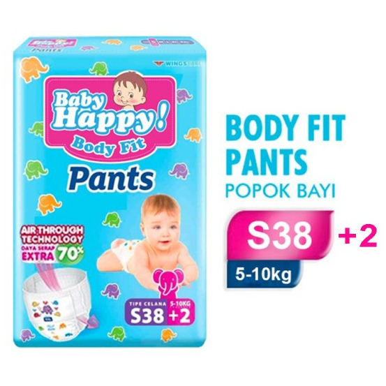 Jual BABY HAPPY Body Fit Pants - Size S, M, L,XL Popok Bayi Tipe Celana ...