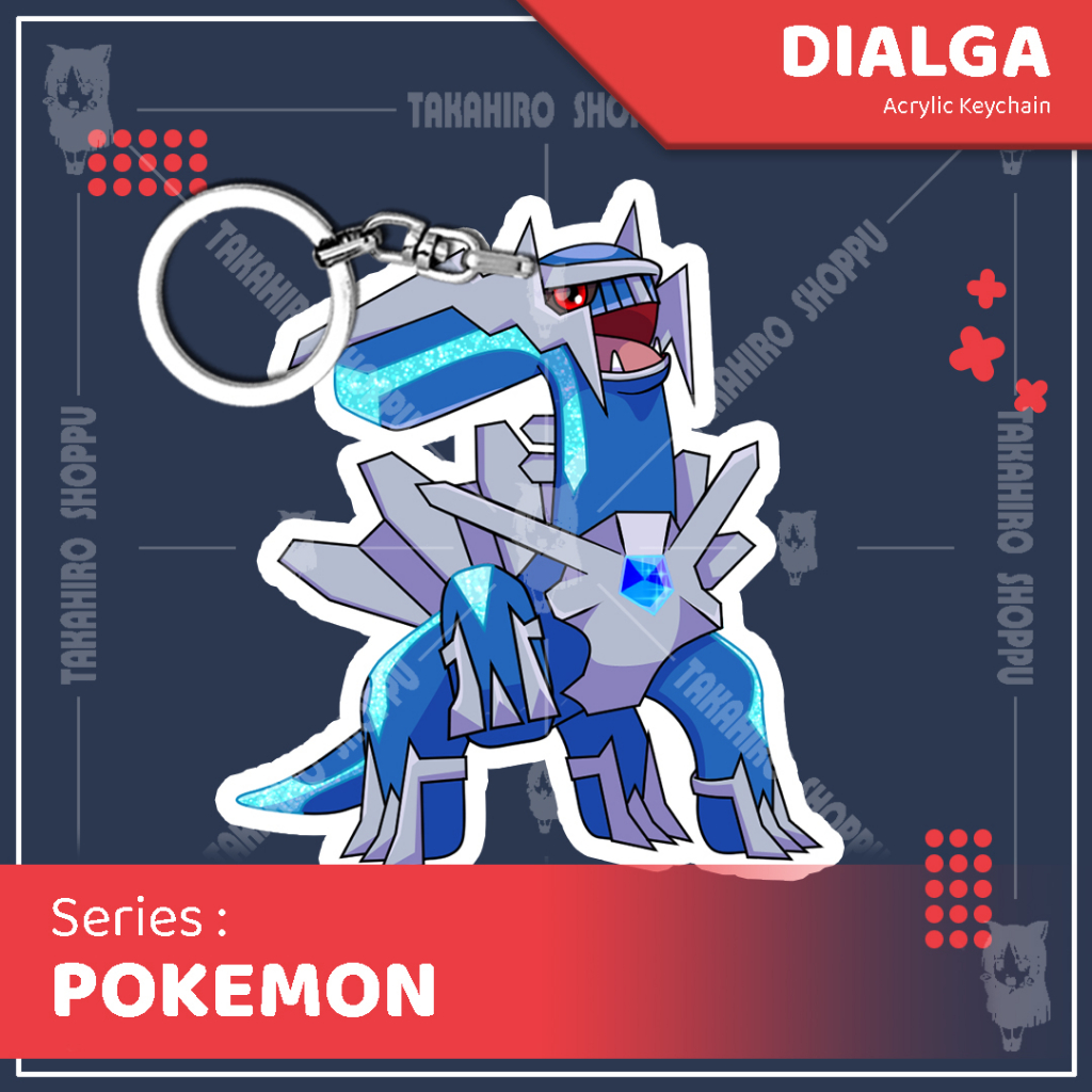 Jual Gantungan Kunci / Keychain Akrilik Pokemon DIALGA CHIBI | Shopee ...