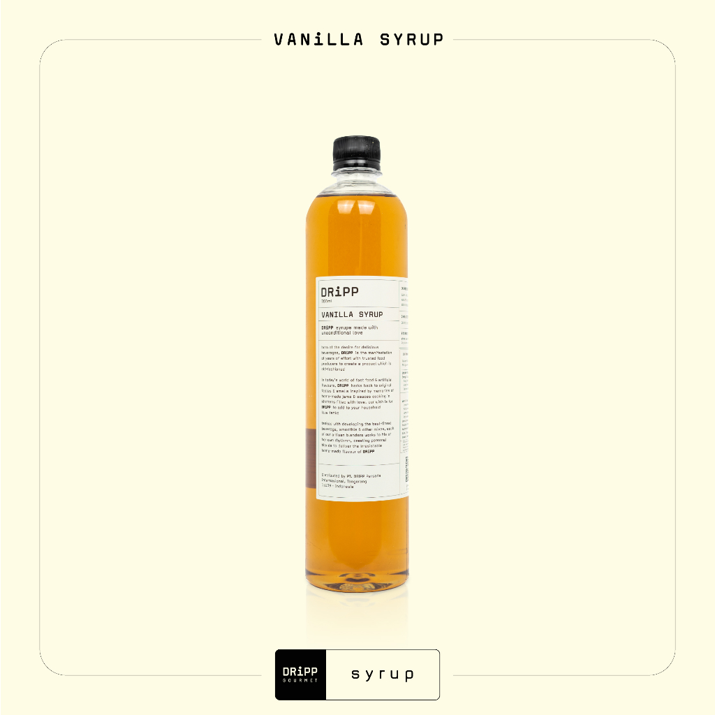 Jual DRiPP Vanilla Syrup - Perasa Minuman Berbentuk Sirup Rasa Vanilla ...