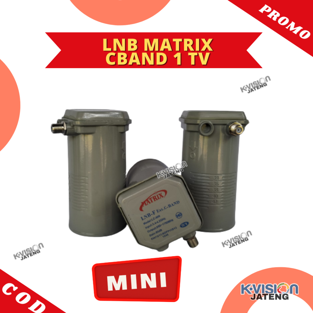 Jual PROMO LNB PARABOLA JARING / C BAND 1 SATELITE 1 RECEIVER HARGA ...