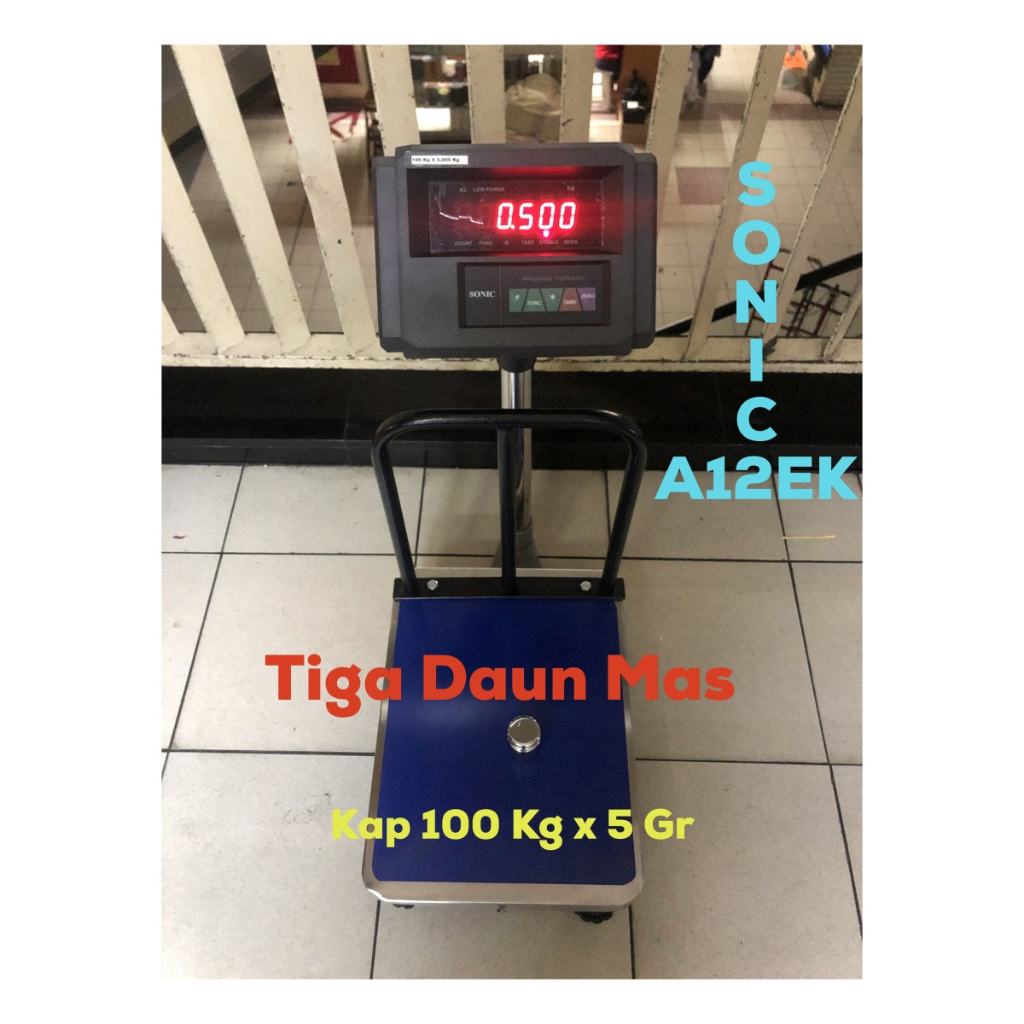 Jual Timbangan Digital Barang / Timbangan Lantai A12E 100 Kg + pagar | Shopee Indonesia