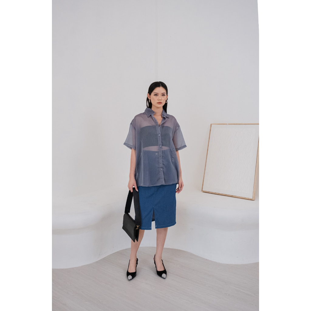 Jual SEMINGGU - Yorkie Sheer Shirt | Shopee Indonesia