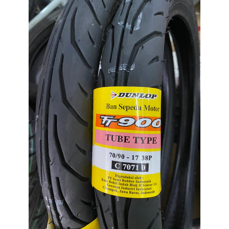 Jual Ban Luar Ring 17 DUNLOP 70/90-17 TT900 TUBE TYPE (Bukan Tubeless ...
