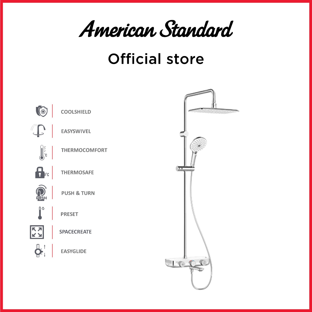 Jual American Standard EasySET Exposed Auto Temperature Mixer Bath ...
