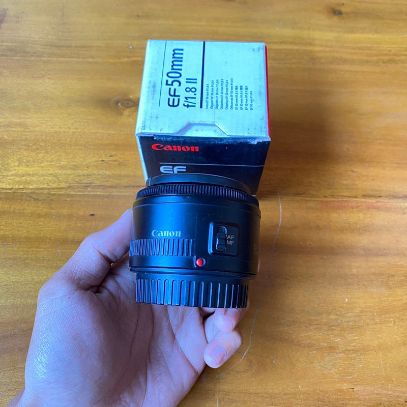 Jual Lensa Fix Canon Mark || 50mm F1.8 Bokeh Tajam Mulus | Shopee Indonesia