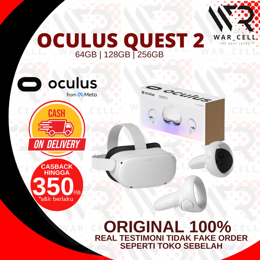 Jual Oculuss Quest 2 64GB 128GB 256GB Second Original | Virtual Reality ...