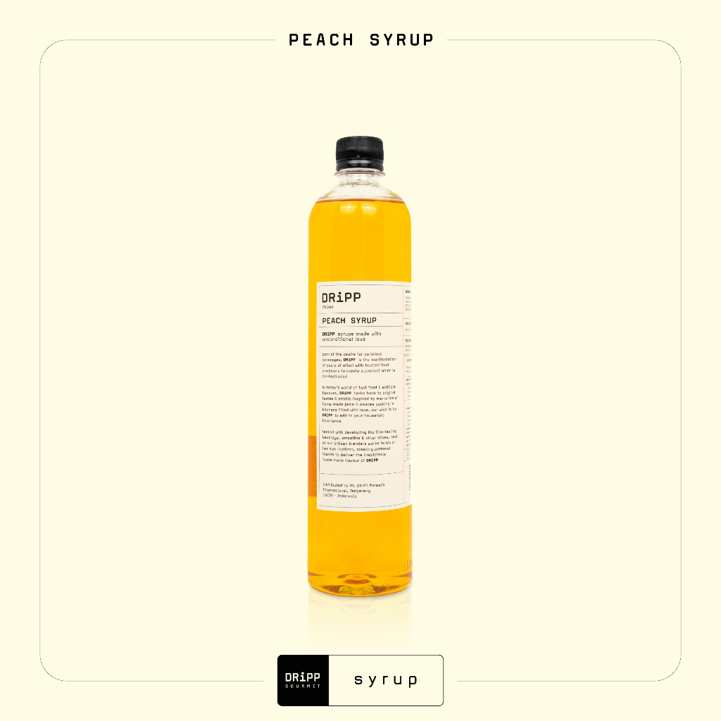 Jual DRiPP Peach Syrup - Perasa Minuman Berbentuk Sirup Rasa Buah ...
