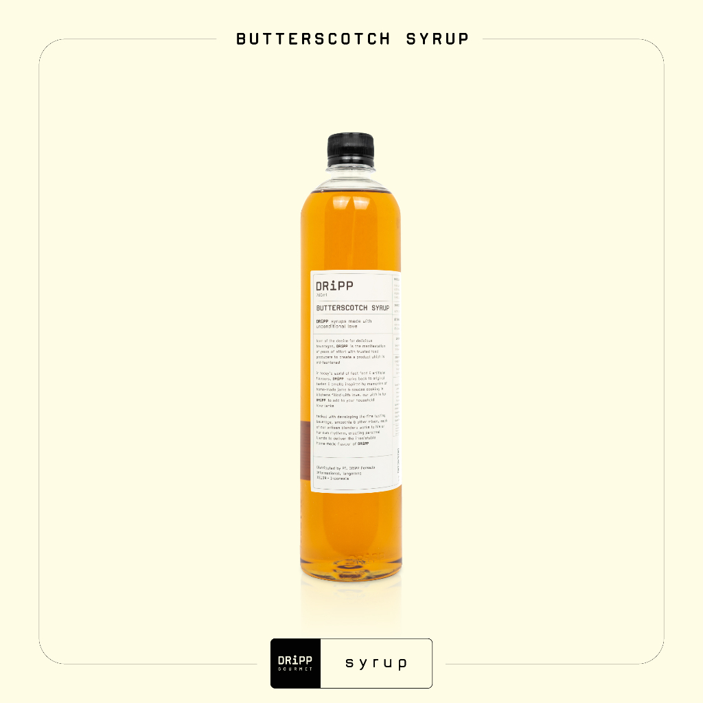 Jual DRiPP Butterscotch Syrup - Perasa Minuman Berbentuk Sirup ...