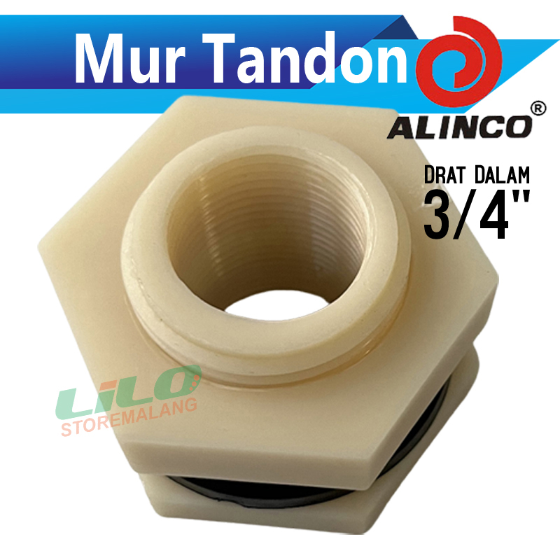 Jual Mur tandon / Lubang Output Input tandon toren tangki air Alinco 3/4" 3/4 inch L308 | Shopee ...