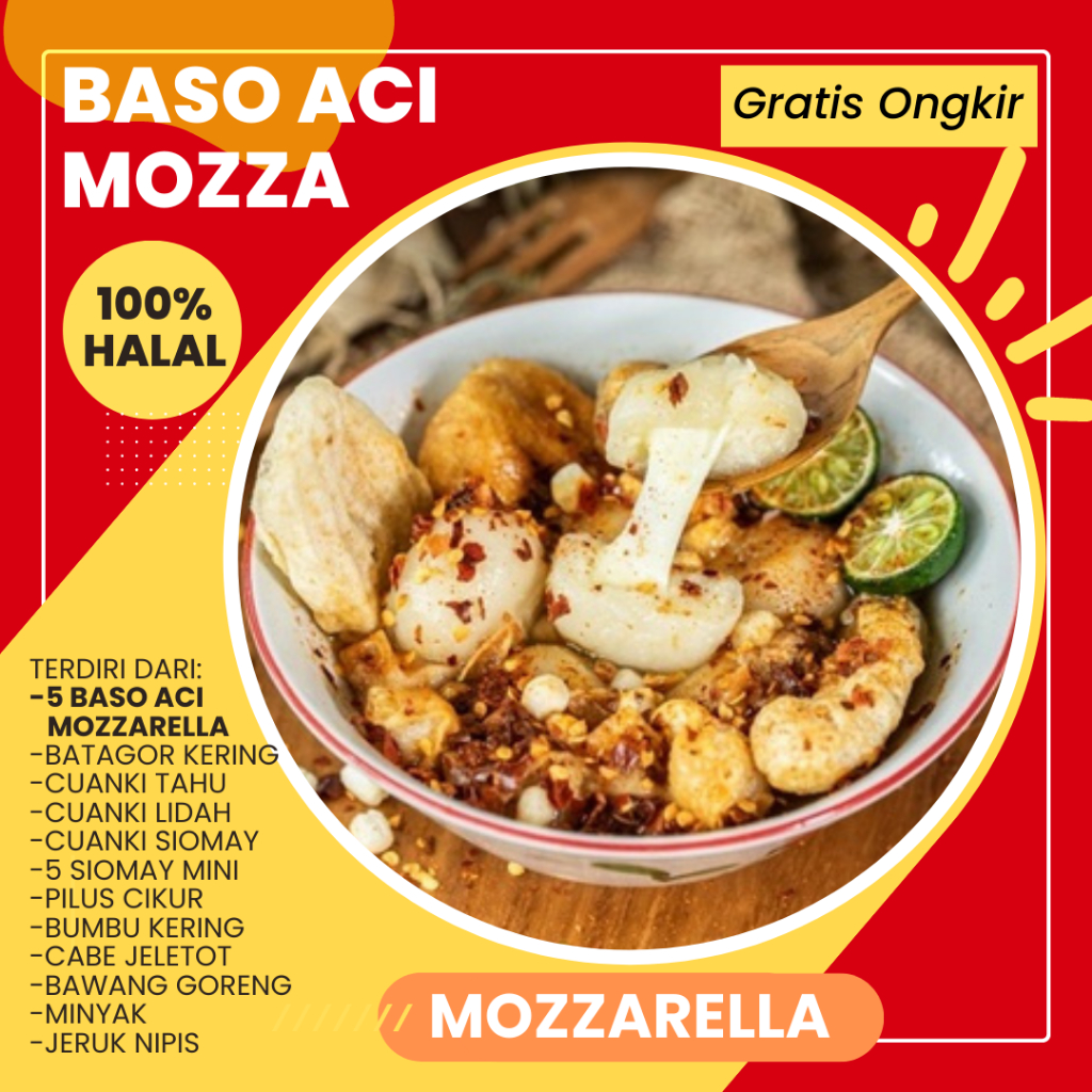 Jual Baso Aci Isi Mozzarella | Pentol Aci Cuanki Batagor Khas Pedas ...