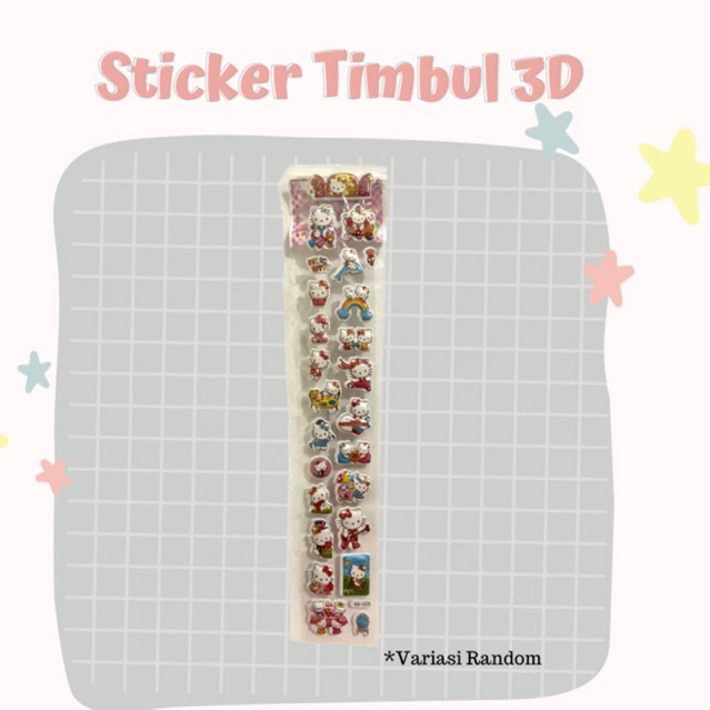 Jual stiker timbul 3d random | Shopee Indonesia