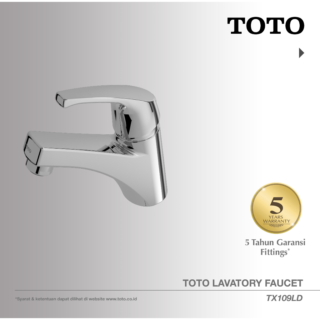 Jual TOTO TX109LD Single Lever Lavatory Faucet (COLD ONLY) | Keran ...
