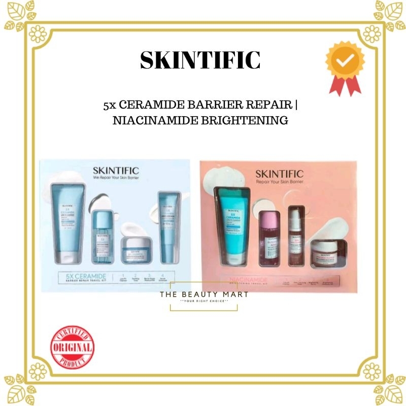 Jual SKINTIFIC - 5X Ceramide Barrier Repair Travel Kit | Niacinamide ...
