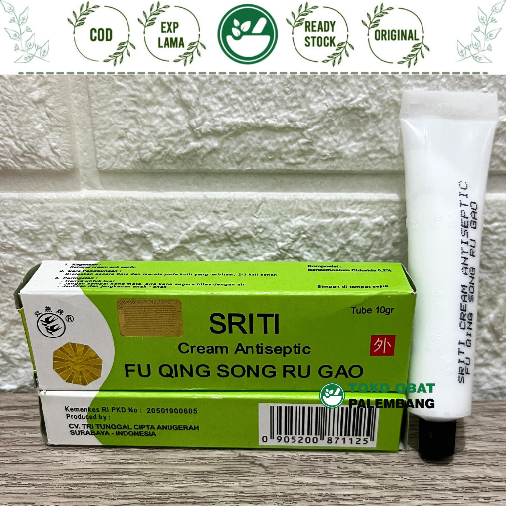 Jual SRITI FU QING SONG RU GAO CREAM ANTISEPTIC 10GR SALEP SRITI ...