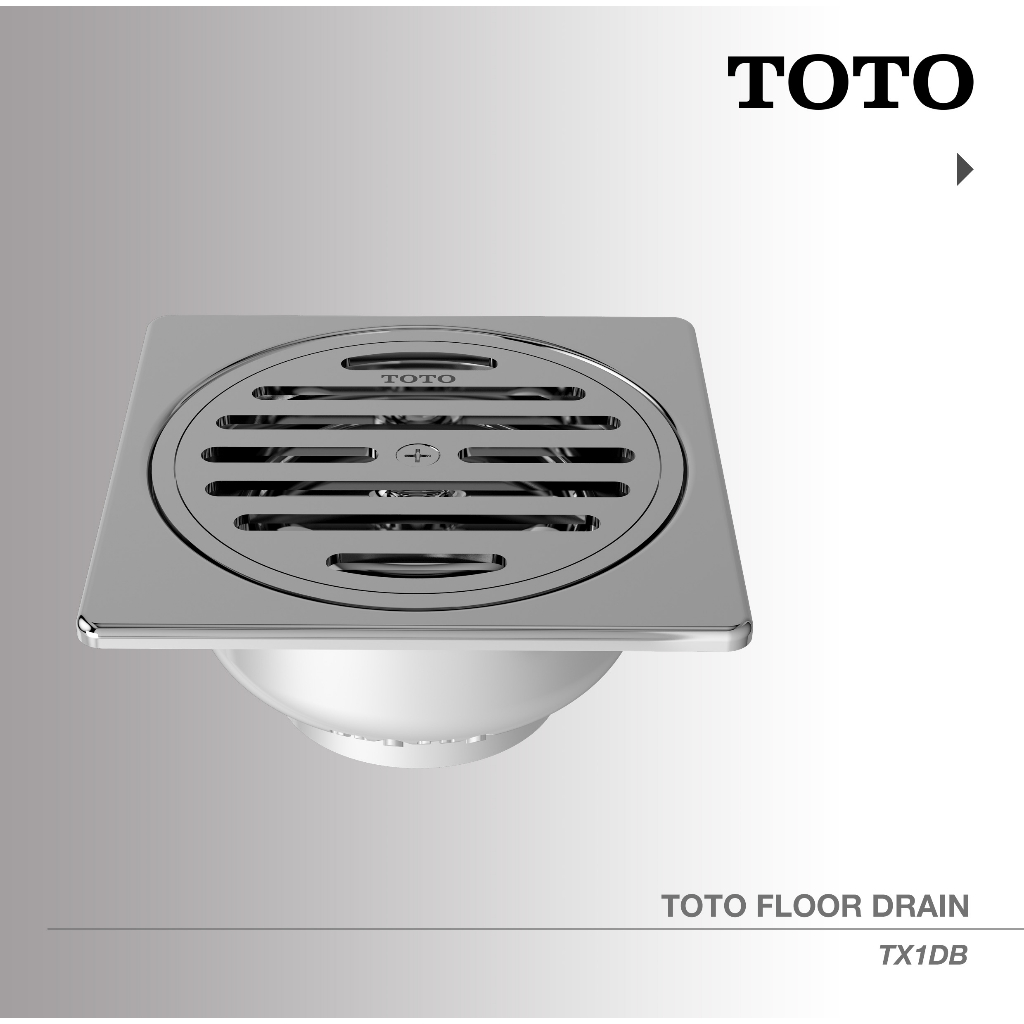 Jual TOTO TX1DB FLOOR DRAIN WITH SQUARE FLANGE | Shopee Indonesia