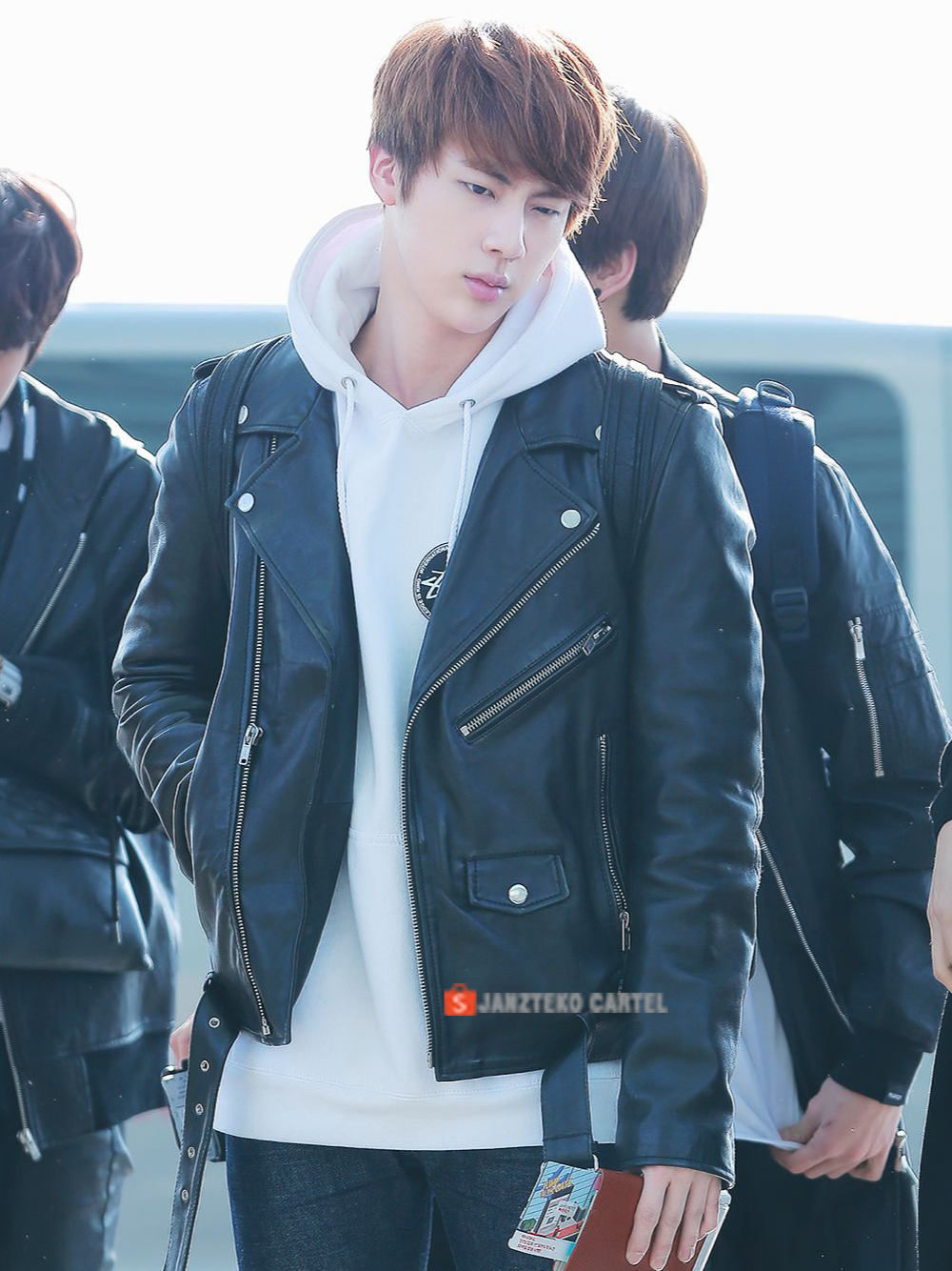 Jual JNK X ROCK - Jaket Kulit Sintetis Pria Wanita Jin BTS Army Unisex Klovers Synthetic Leather ...