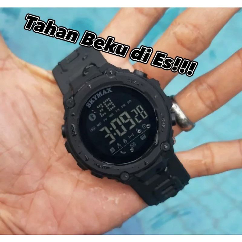 Jual Jam Skymax terbaru tipe 2026G tali lurus anti air | Shopee Indonesia