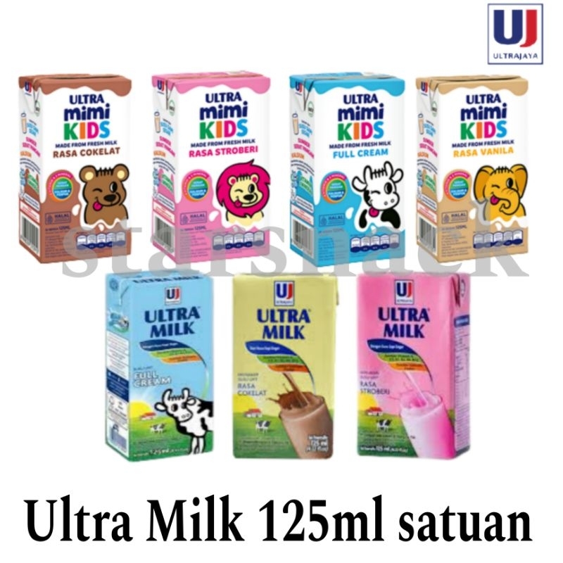 Jual Ultra Milk Mimi UHT 125ml satuan | Shopee Indonesia