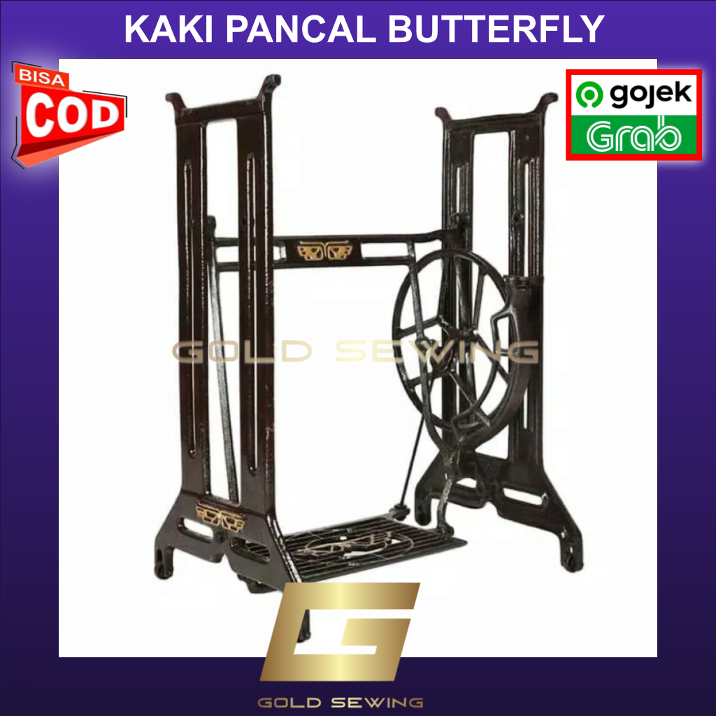 Jual Kaki Enjot Kayuh Manual Kaki Pancal Mesin Jahit Klasik Butterfly ...