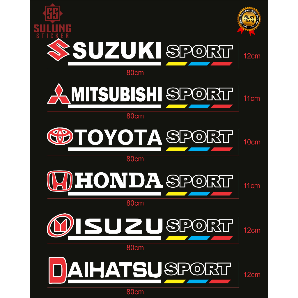 Jual Stiker Kaca Depan Mobil Variasi Suzuki Dan Varian Motif Lainnya ...
